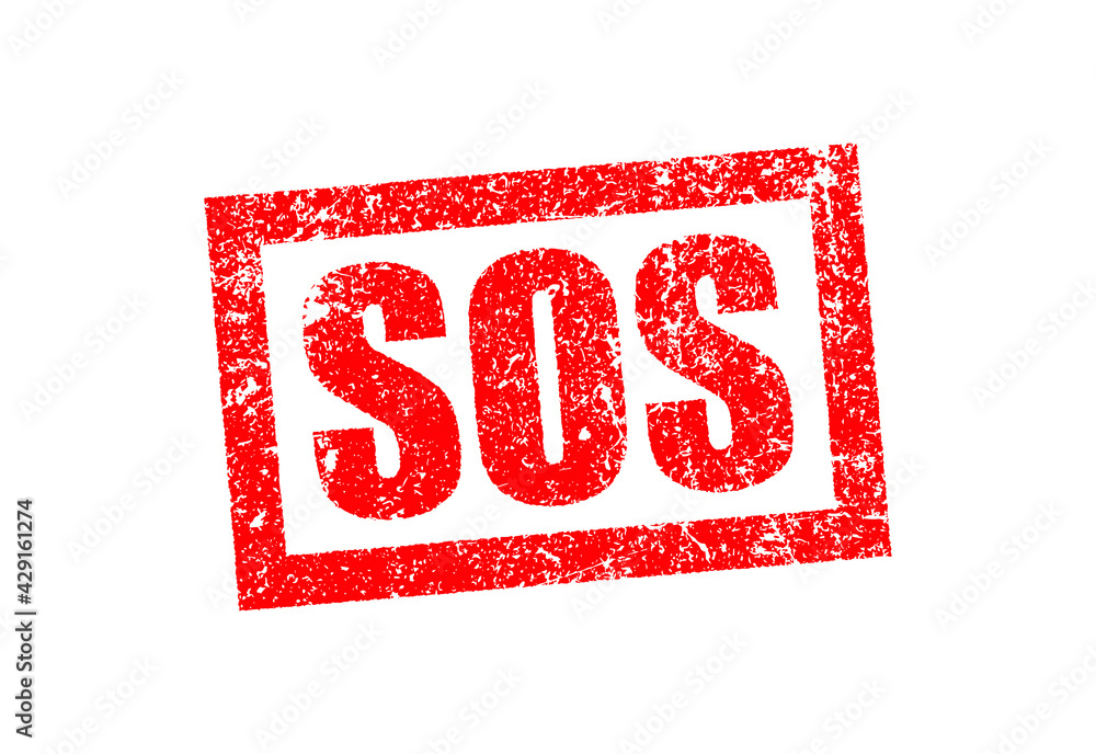 SOS icon symbol button. Emergency help logo sign pictogram. Vector ...