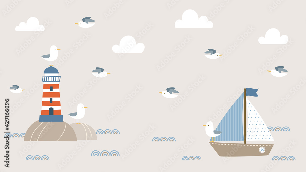 Lighthouse Summer Wallpaper