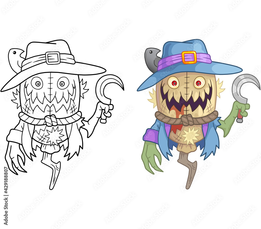 Scary Scarecrow Cartoon