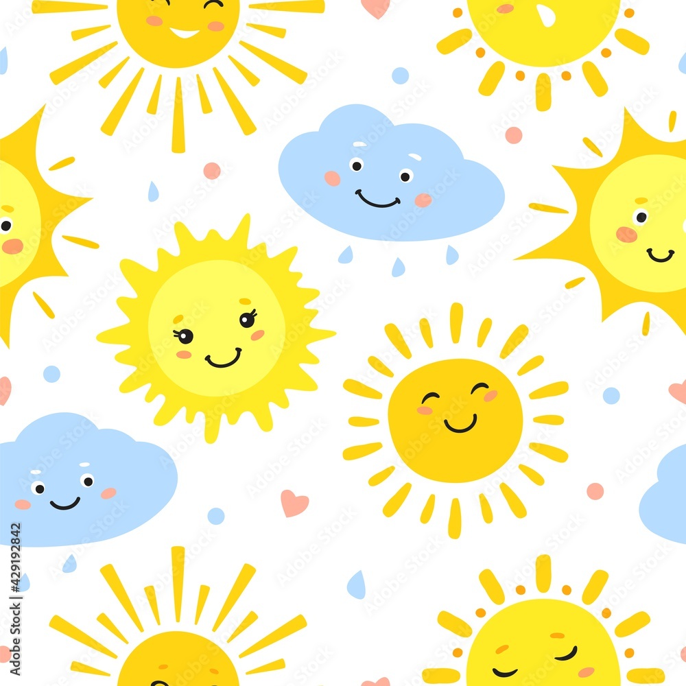 Sun Pattern Wallpaper