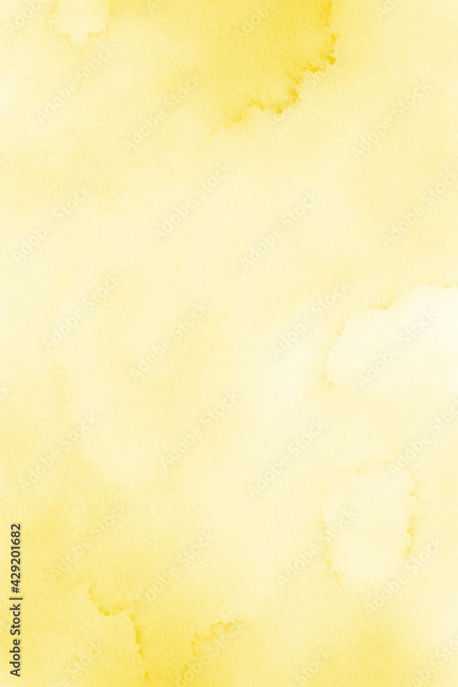 Pastel Yellow Watercolor Background, Yellow Texture Paper Stock Photo ...