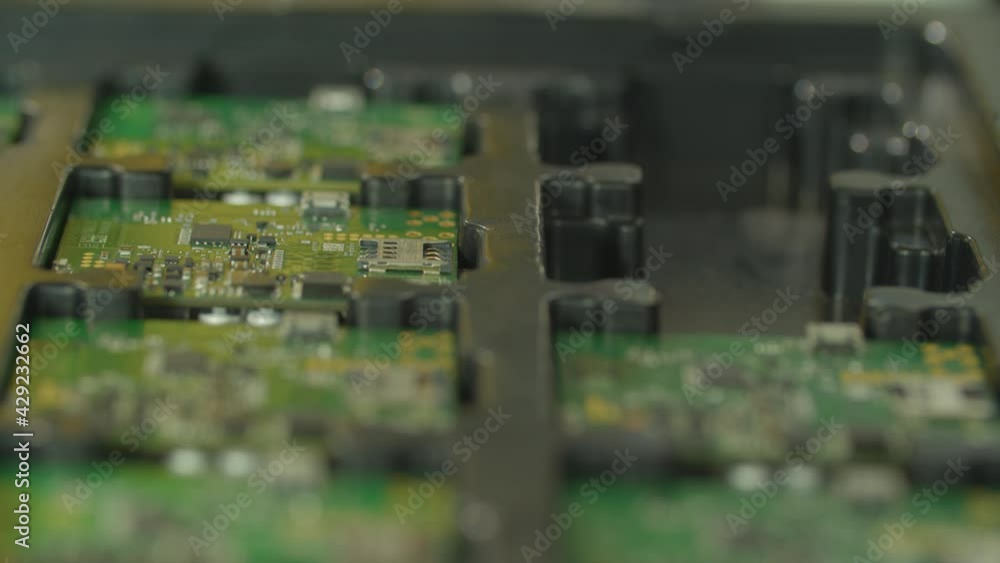 Robotic sorting system. Robotic arm robot is sorting details in smart ...