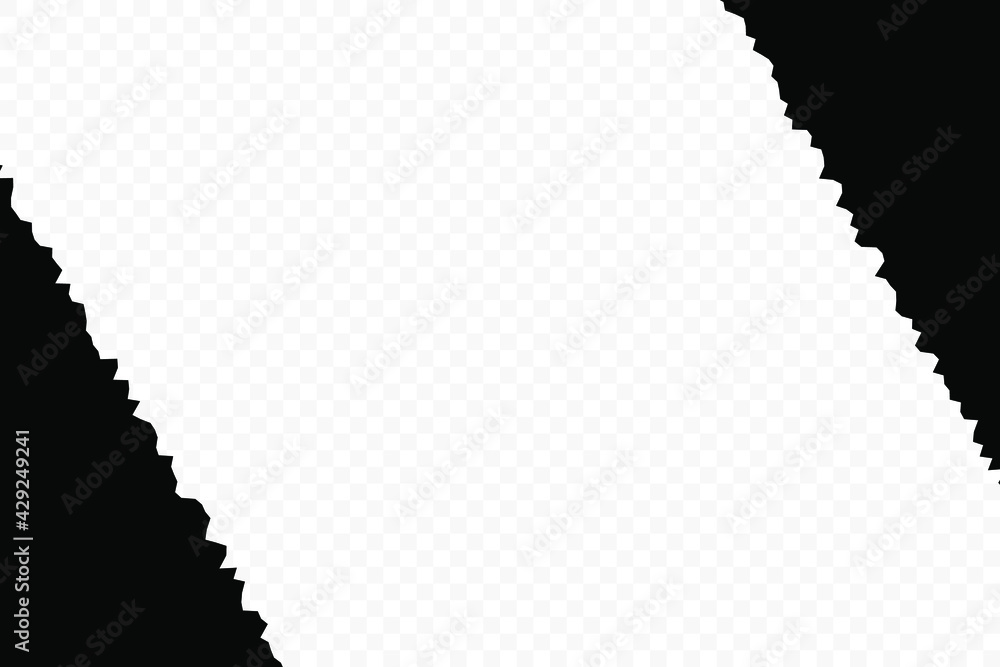 Vector torn paper texture. Rip page border Stock Vector | Adobe Stock