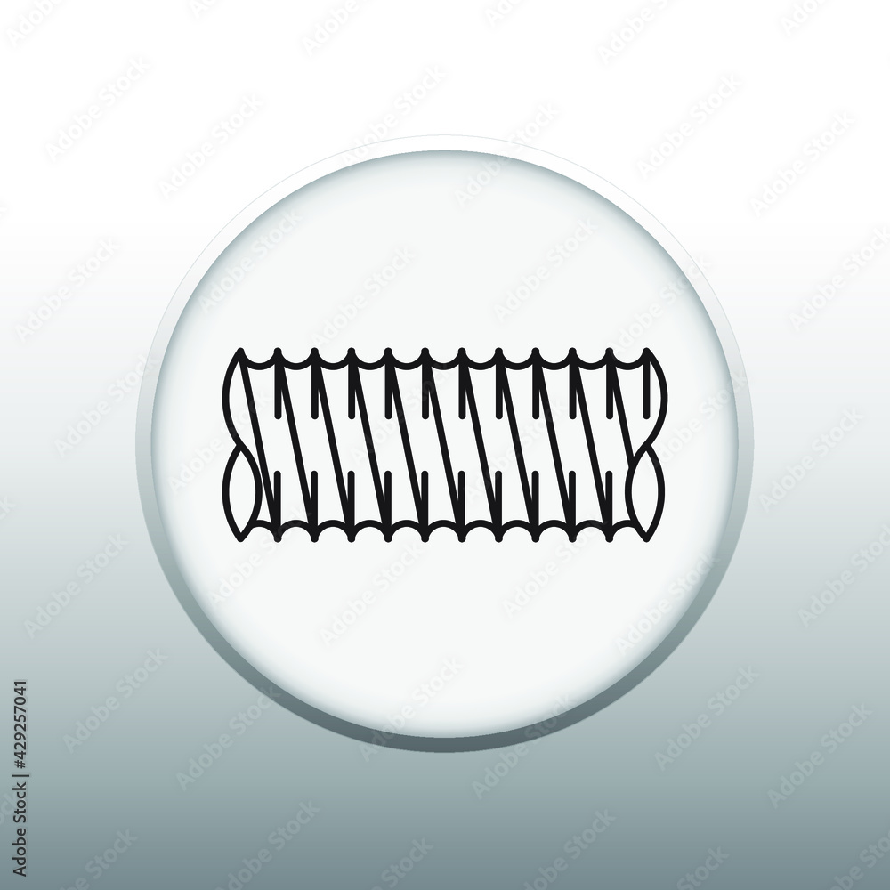 Symbol of Flexible Connector Vector illustration Symbol of Mechanical ...
