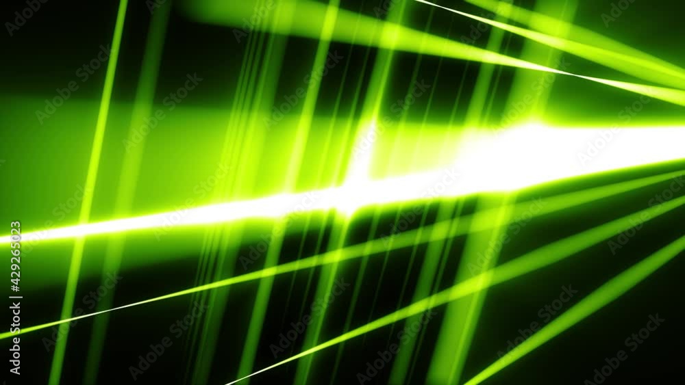 Abstract Technology Background With Laser Light Rays Looping/ 4k ...