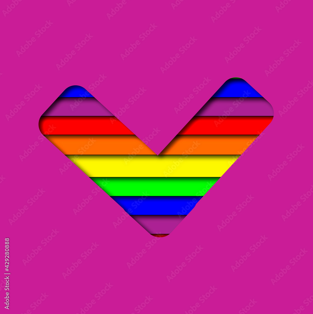 LGBT illustration. Community pride concept. Design for poster, flyer ...