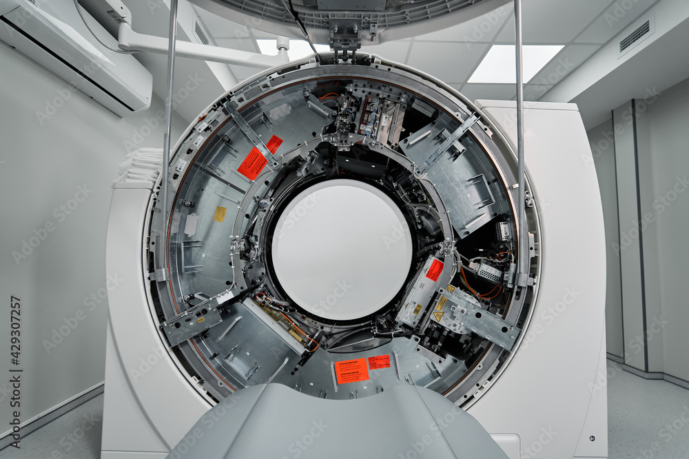 MRI - Magnetic resonance imaging scan device in Hospital. Medical ...