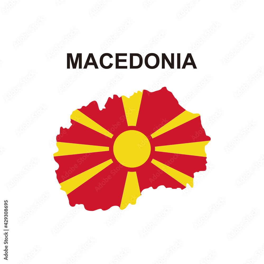 maps of Macedonia icon vector sign symbol Stock Vector | Adobe Stock