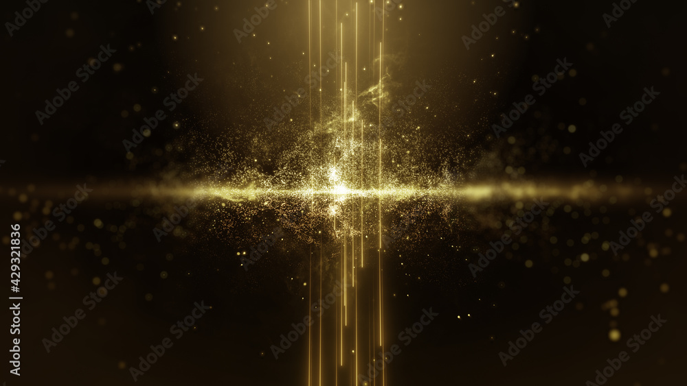 Abstract Background. Futuristic VJ motion graphics, club concert with ...