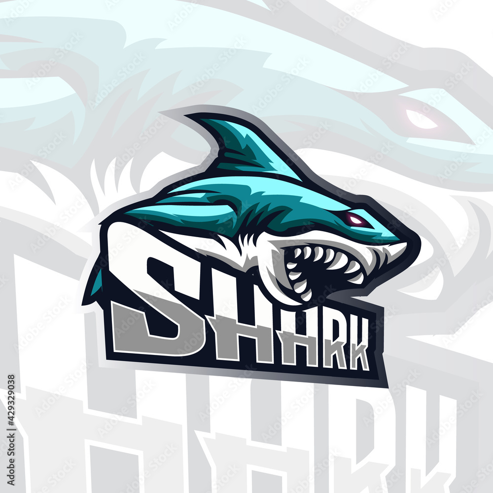 Shark Logo Mascot Vector Illustration, good to use as your team logo ...