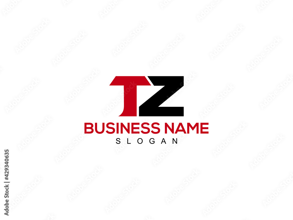 TZ Letter Logo, tz logo image vector for business Stock Vector | Adobe ...