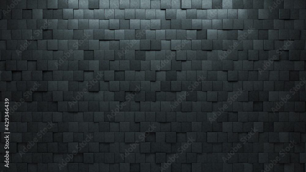 Square, Futuristic Wall background with tiles. Polished, tile Wallpaper ...