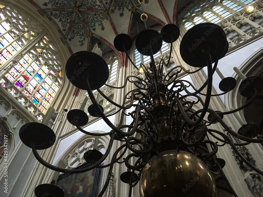 Clean minimalist Gothic interior style architecture inside Roman ...