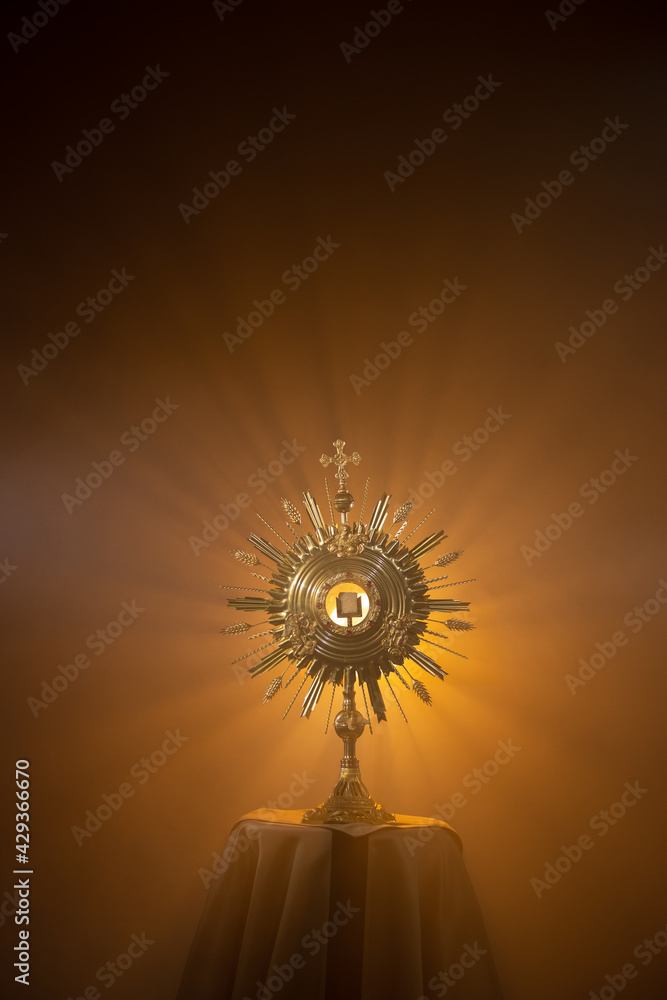 mysterious monstrance Stock Photo | Adobe Stock