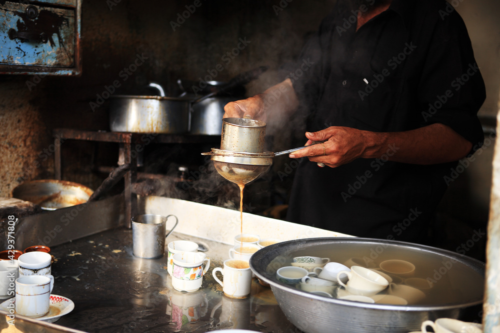 Quetta Chai Stall (Tea Shop) in Karachi Pakistan Stock Photo | Adobe Stock