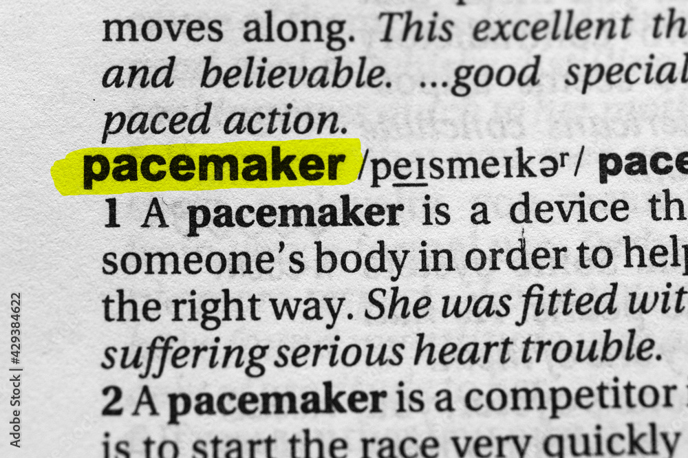 Highlighted word pacemaker concept and meaning. Stock Photo | Adobe Stock