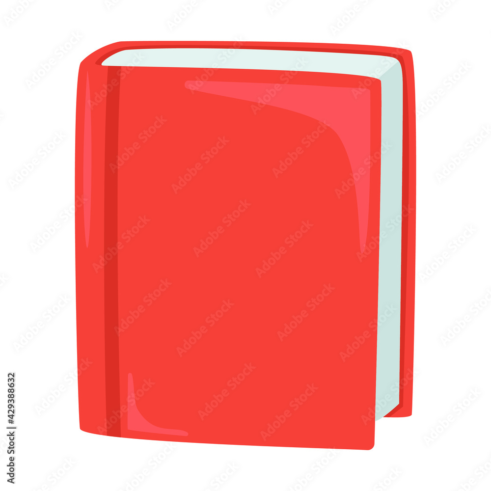 Book Red Sign Emoji Icon Illustration. Education School Vector Symbol ...