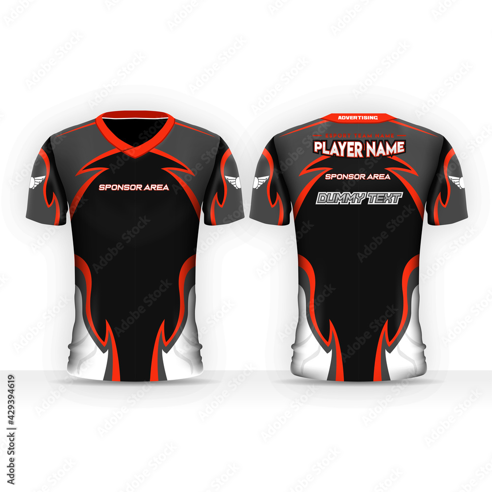 T-Shirts design concept for gaming team, community, squad, soccer ...