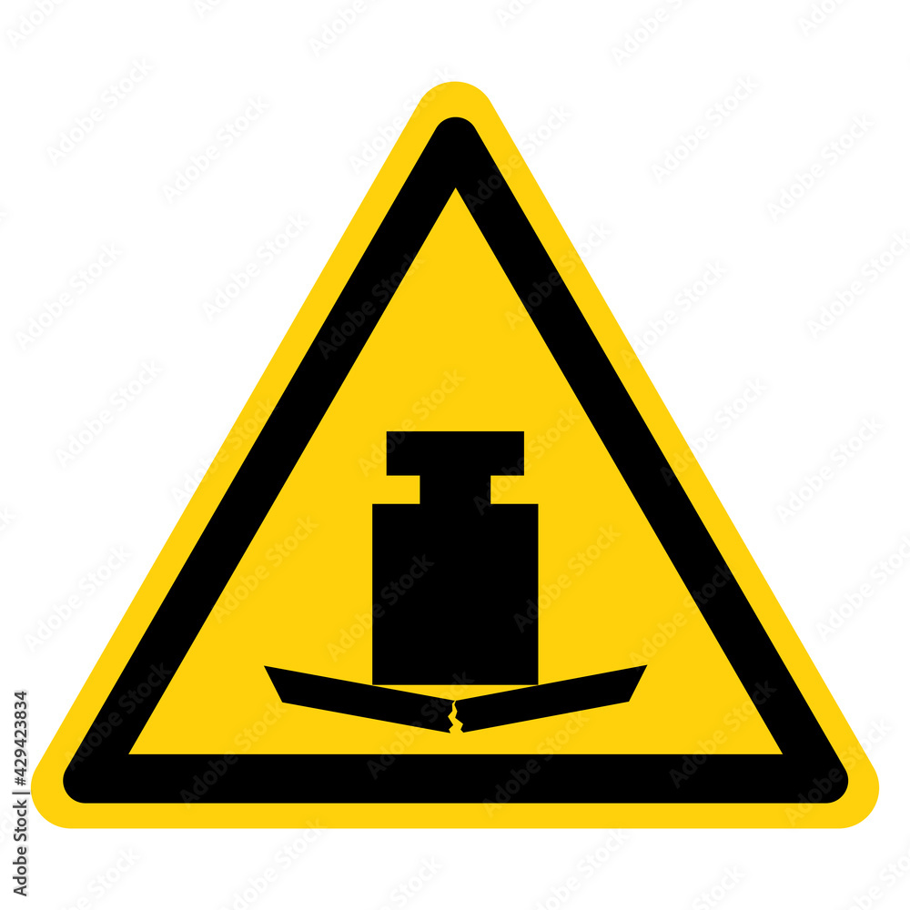 No Heavy Load Symbol Sign ,Vector Illustration, Isolate On White ...