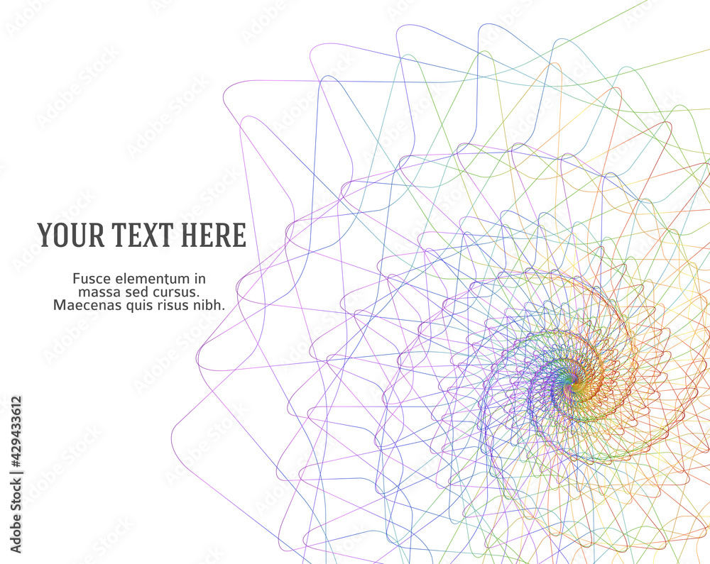 Fibonacci Spiral Pattern Vector