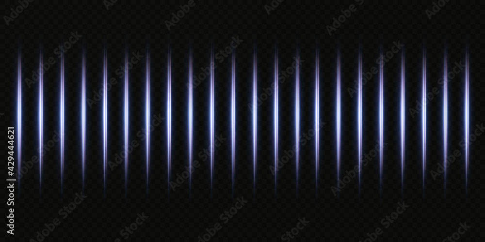 Neon abstract light background in matrix style. Glowing vertical light ...