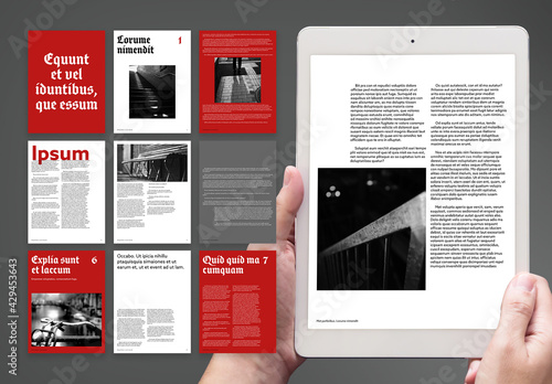 Street Gangs and Tattoo Digital Brochure Layout Stock Template | Adobe ...