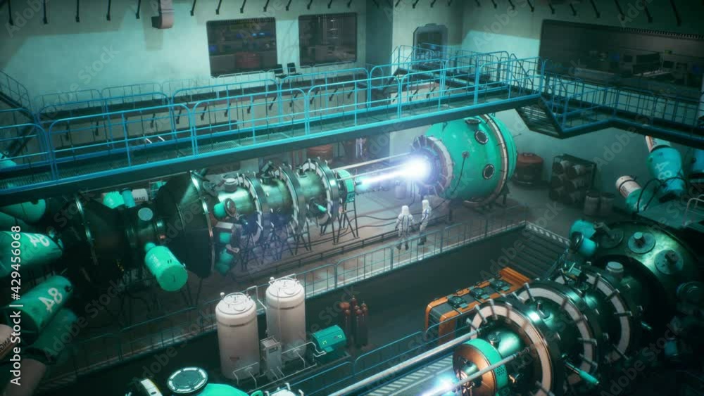 Scientists launch a futuristic time machine or fusion reactor to ...