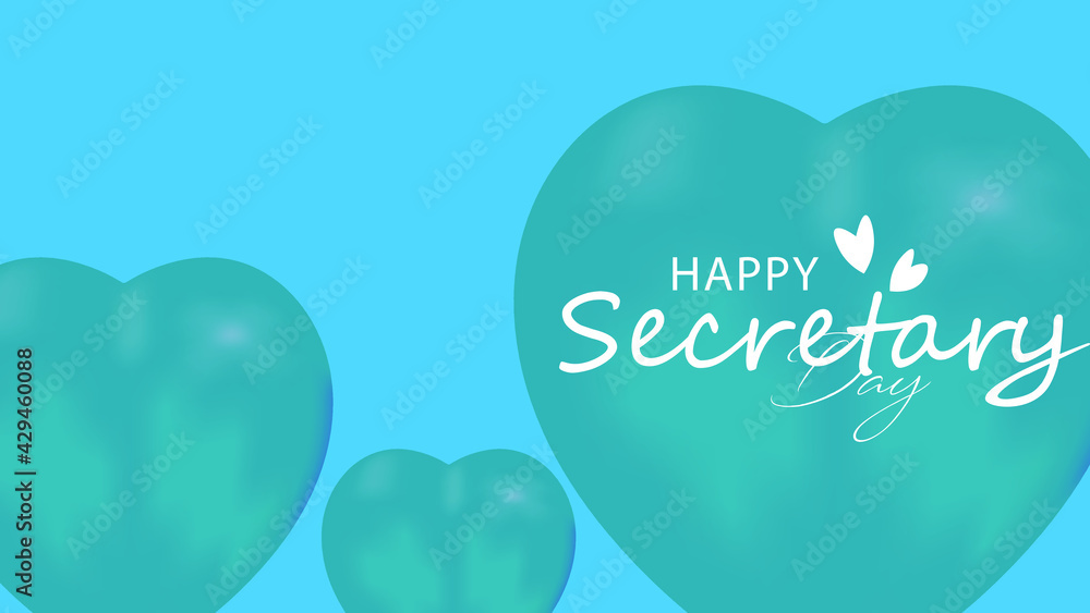 Vector Illustration of Happy Secretary Day. 24 April 2019. Hand drawn ...