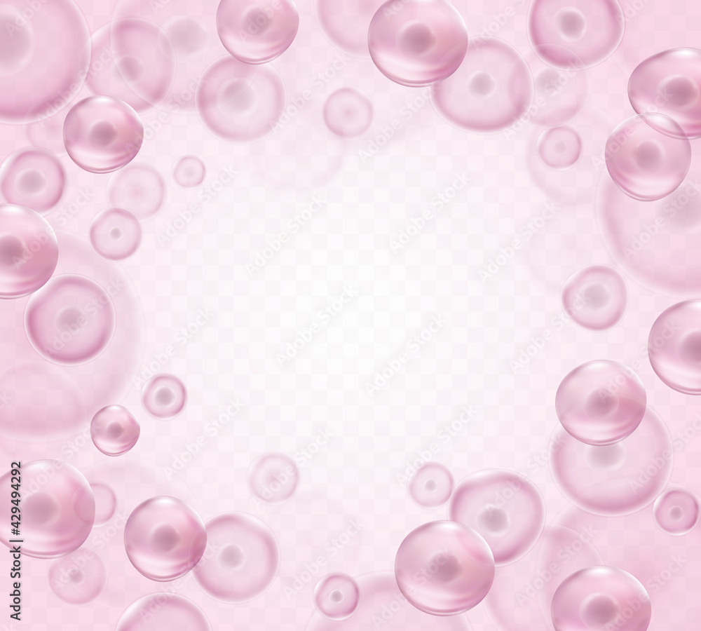 Cell stem science transparent background with space for text. Vector ...