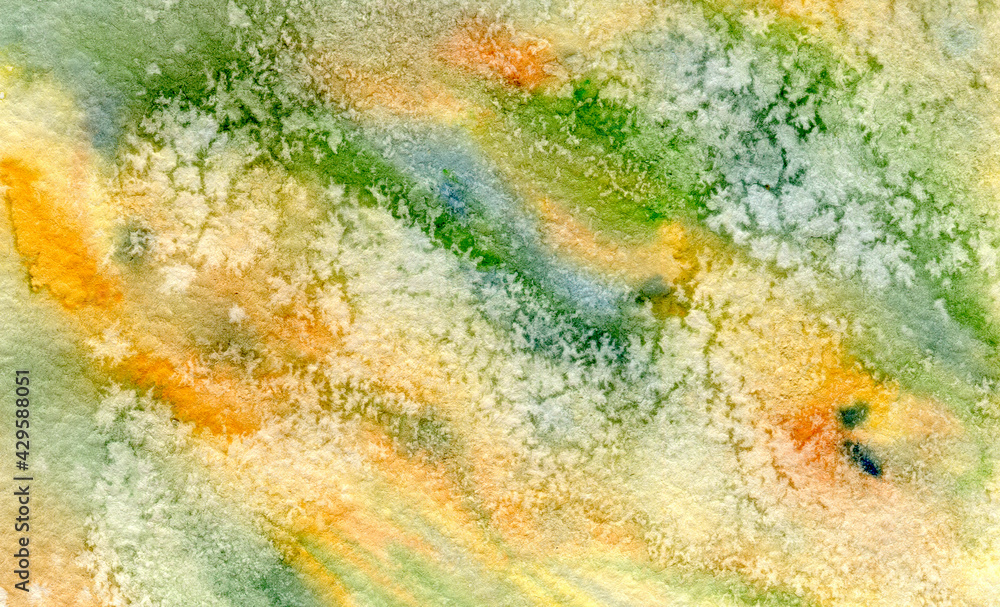 Watercolor abstract stains. Abstract Watercolor background with orange ...