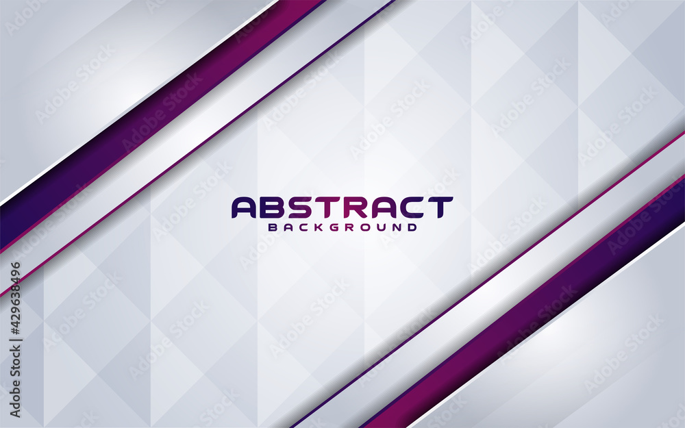 Abstract white background with colorful purple gradient. Long ...
