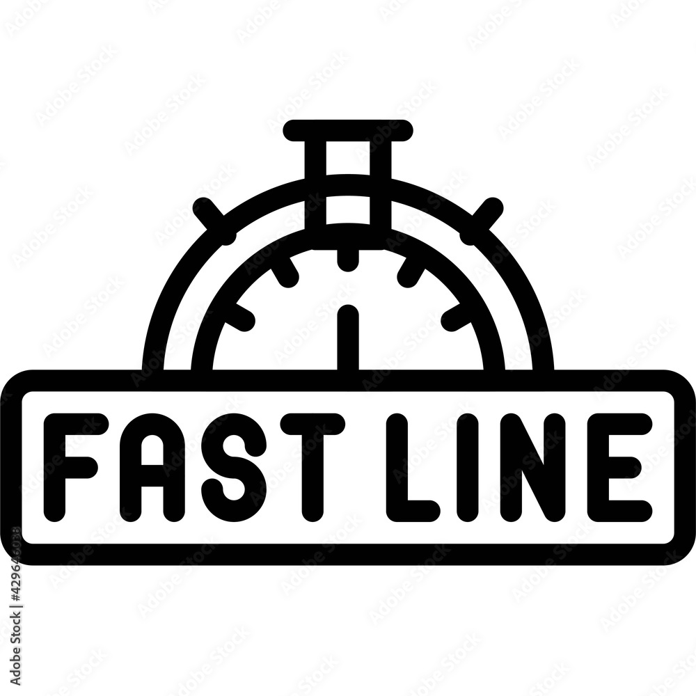 Fast lane icon, Supermarket and Shopping mall related vector Stock ...