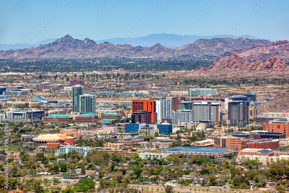 Tempe, Arizona skyline growing up Stock Photo | Adobe Stock Tempe, Arizona skyline growing up Stock Photo | Adobe Stock