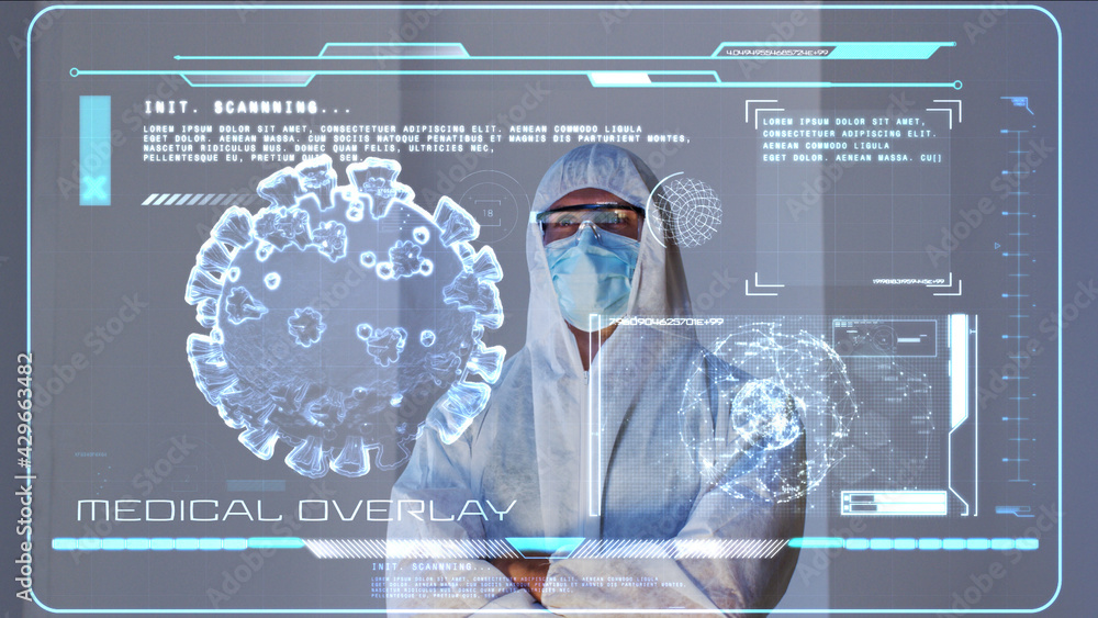 Medical Digital Overlay with Title Stock Template | Adobe Stock