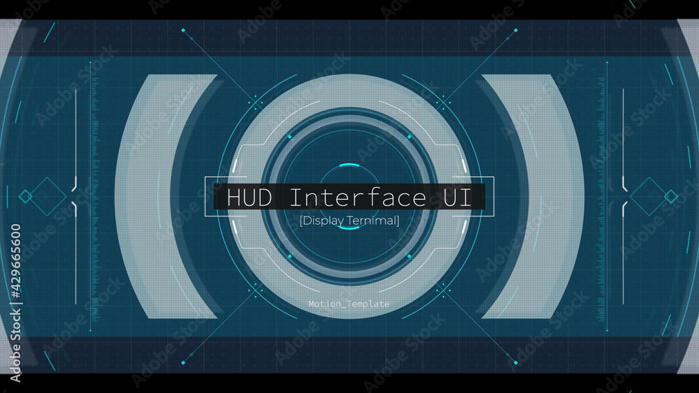 HUD Interface UI Title Stock Template | Adobe Stock