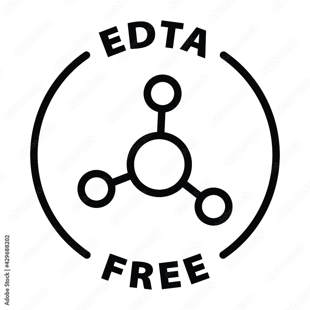 no edta free black outline label icon on transparent background Stock ...