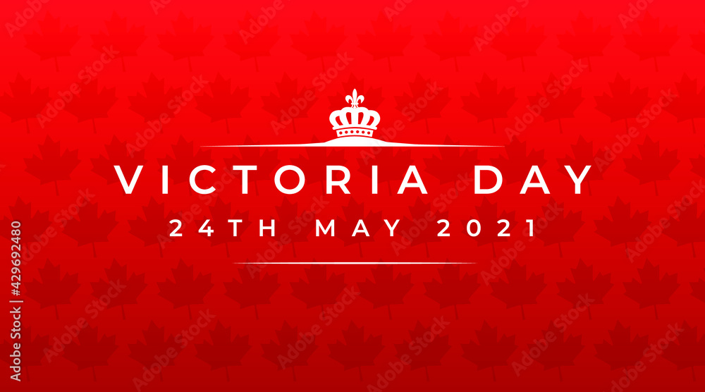 victoria day 24th may 2021 modern creative banner, design concept ...
