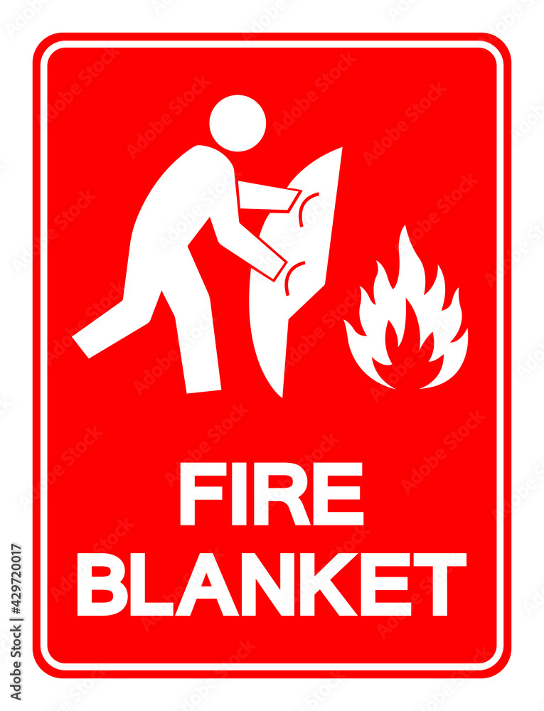 Fire Blanket Symbol Sign, Vector Illustration, Isolate On White ...