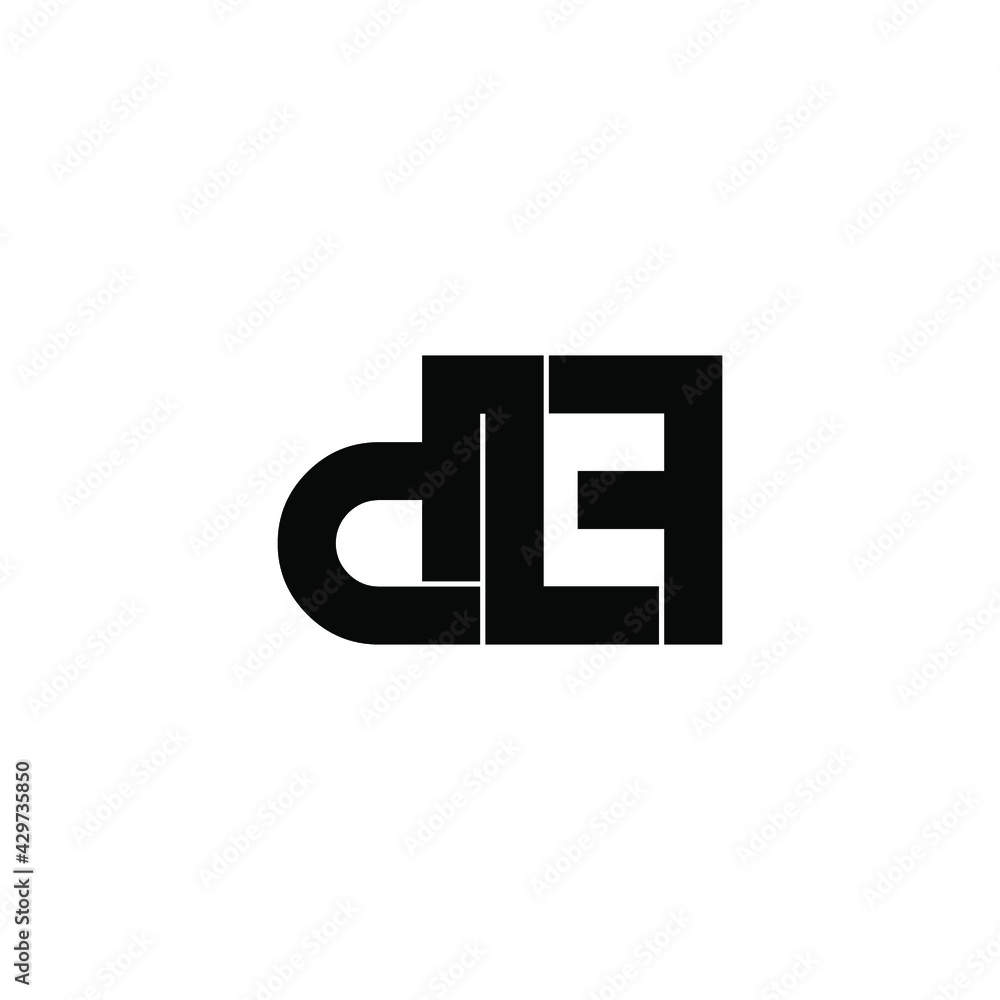 dlf letter original monogram logo design Stock Vector | Adobe Stock