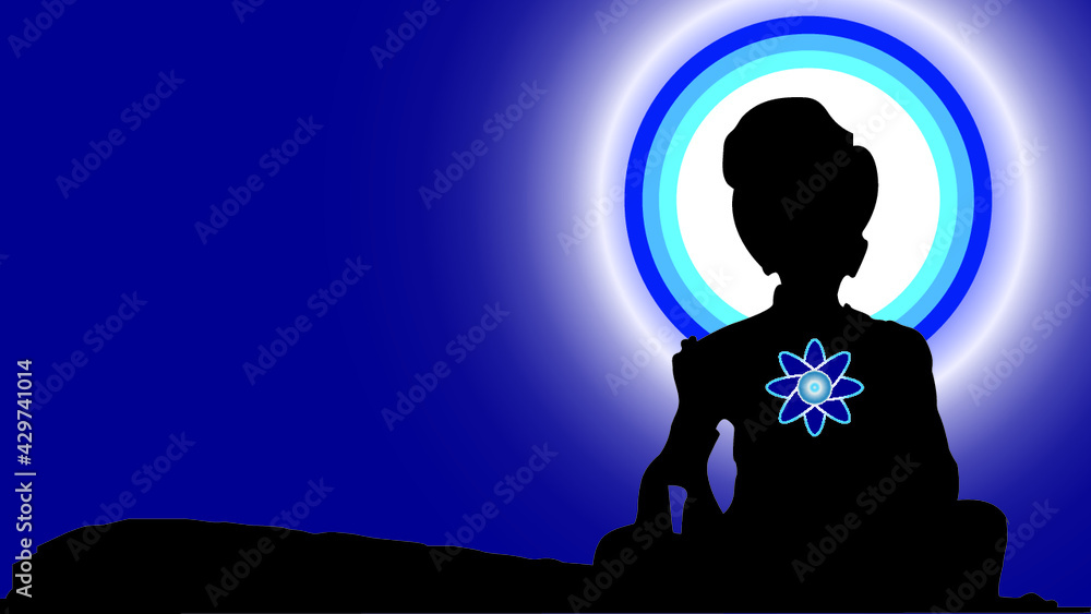 silhouette of a lord Swaminarayan Stock Vector | Adobe Stock