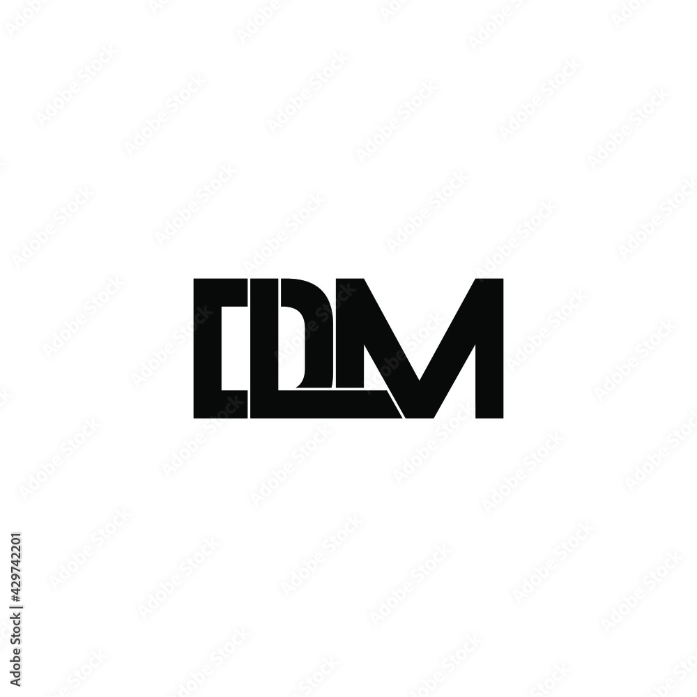 dlm letter original monogram logo design Stock Vector | Adobe Stock