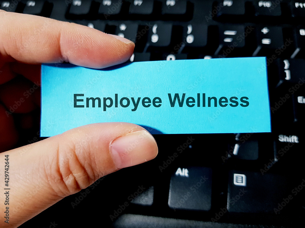 Employee wellness concept. For employee wellbeing awareness. Stock ...