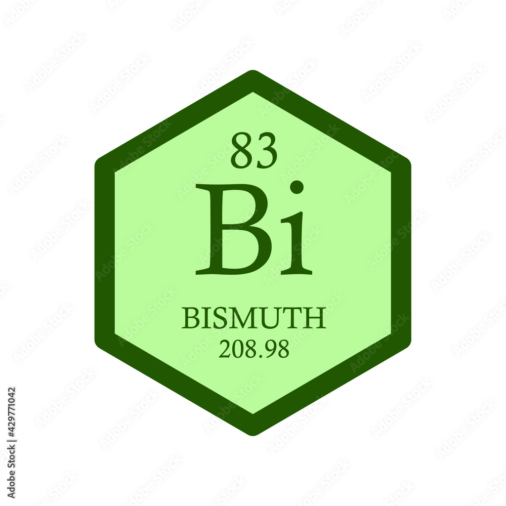 Bi Bismuth Post transition metal Chemical Element Periodic Table ...