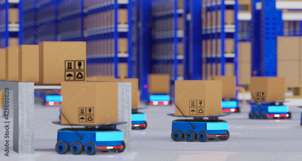 Concept industry 4.0 robotic Artificial Intelligence,Autonomous Robot ...