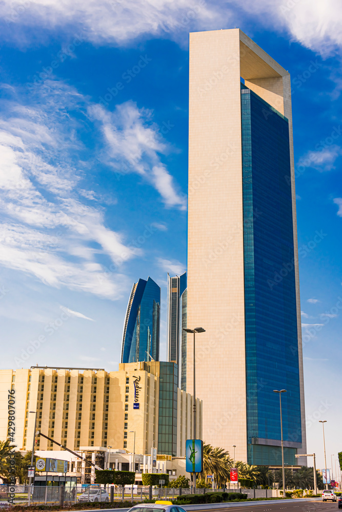 ADNOC Headquarters Building in Abu Dhabi, United Arab Emirates Stock ...