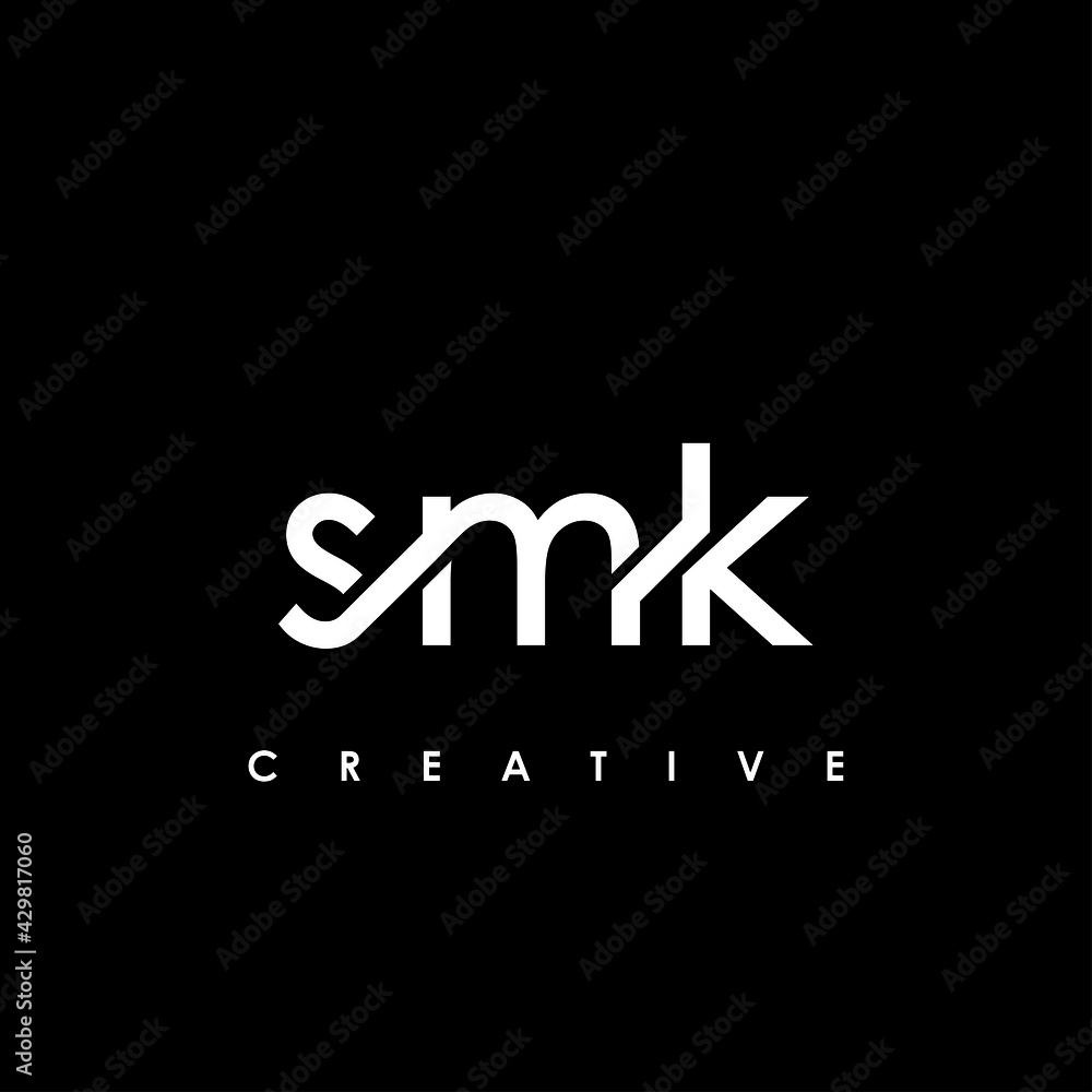 SMK Letter Initial Logo Design Template Vector Illustration Stock ...