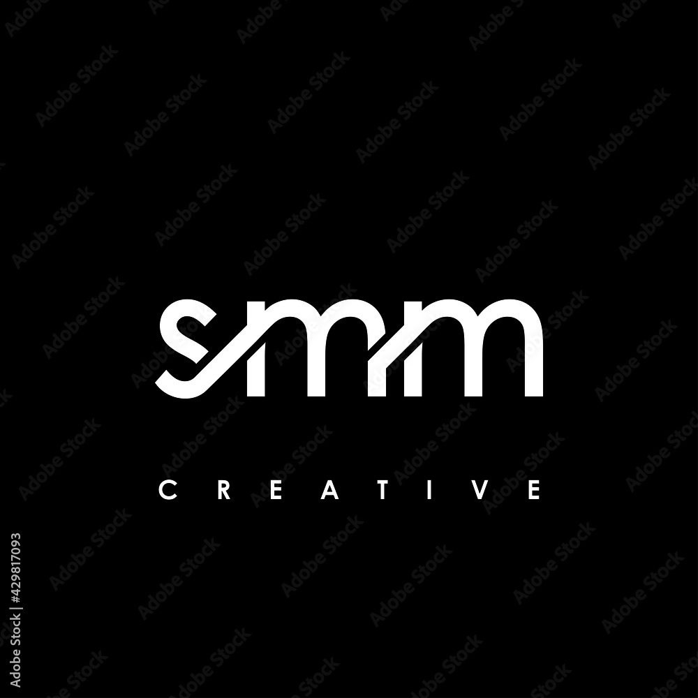 SMM Letter Initial Logo Design Template Vector Illustration Stock ...