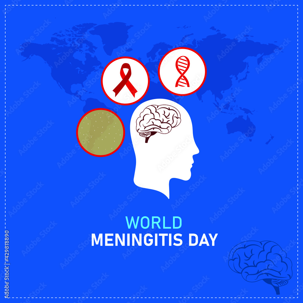 World Meningitis Day. April 24.Template for background, banner, card ...