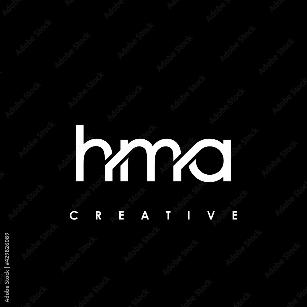 HMA Letter Initial Logo Design Template Vector Illustration Stock ...