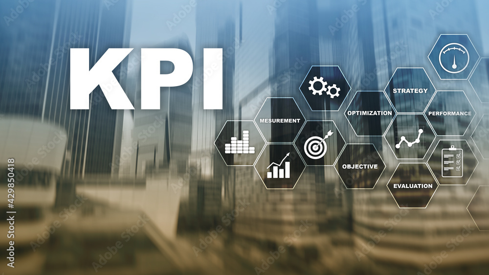 KPI - Key Performance Indicator. Business and technology concept ...